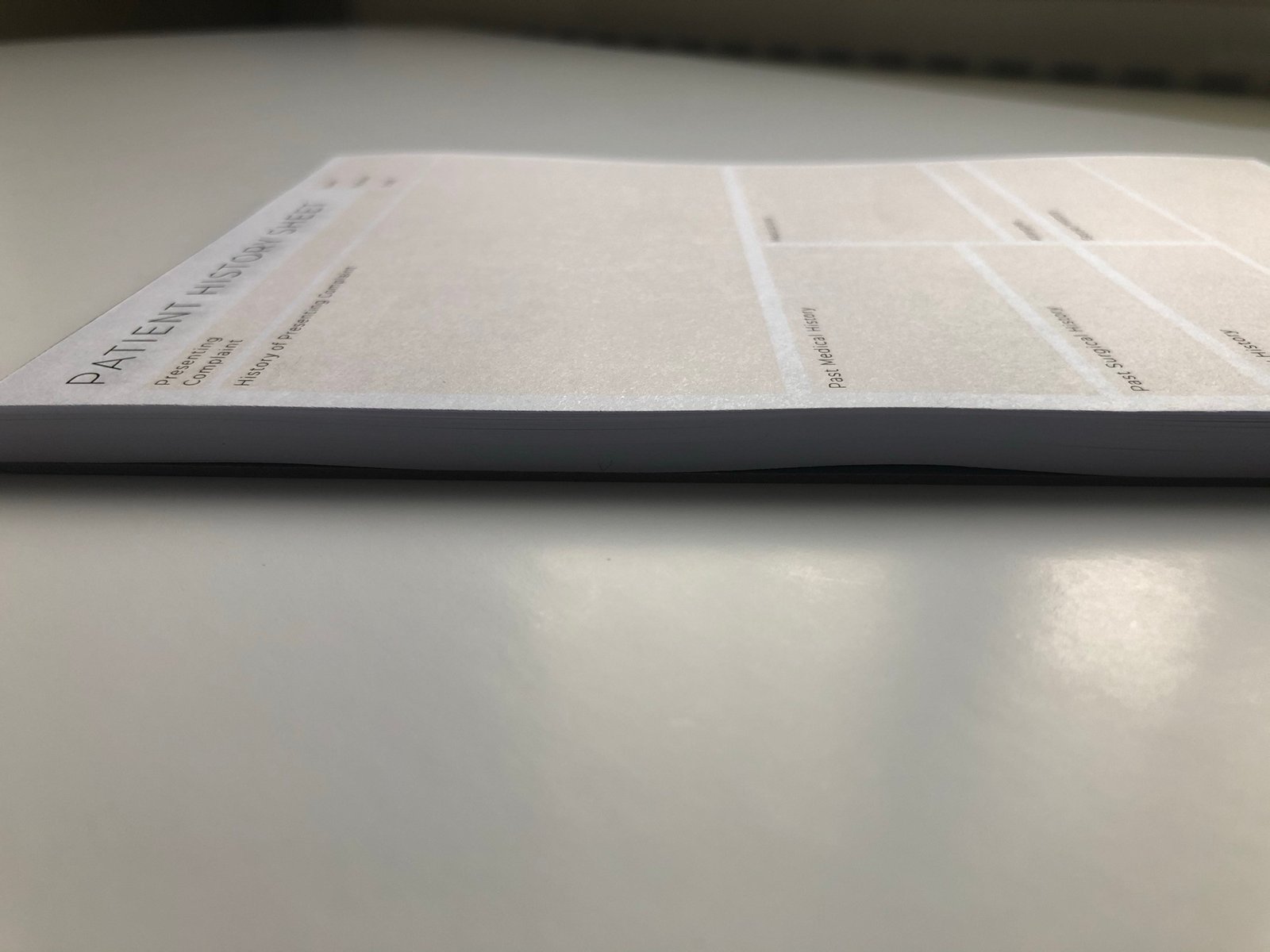 Patient History Taking Notepad for Medics/Physician Associates/Nurses ...